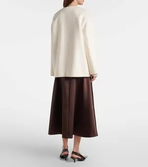 RÓHE Satin Midi Skirt - Brown