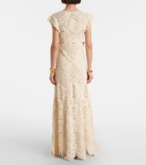 Ulla Johnson Annalisa Crochet Maxi Dress - White
