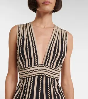 Ulla Johnson Palermo Cotton Poplin Midi Dress - Black