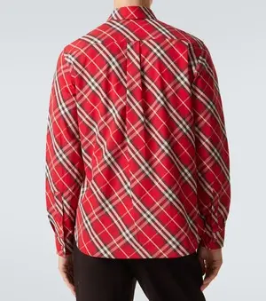Burberry Checked Cotton Shirt