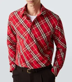 Burberry Checked Cotton Shirt