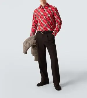 Burberry Checked Cotton Shirt