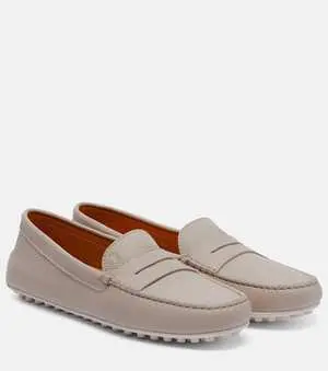 TOD'S City Gommino Leather Penny Loafers - Grey