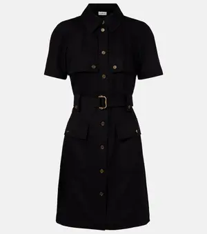 Burberry Button Detailed Day Dresses