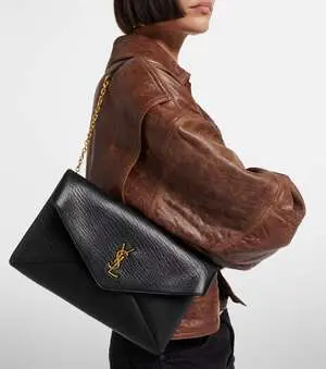 Saint Laurent Cassandre Leather Shoulder Bag
