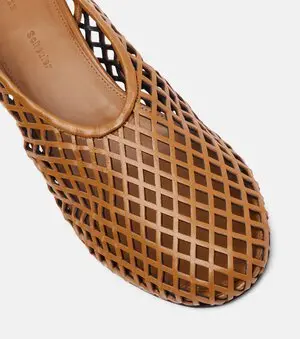 Proenza Schouler Leather Slingback Pumps - Brown