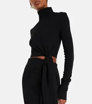 Sportmax Cutout Jersey Maxi Dress
