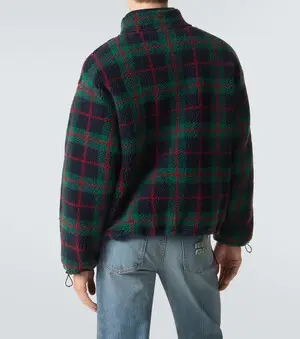 Miu Miu Checked Teddy Jacket