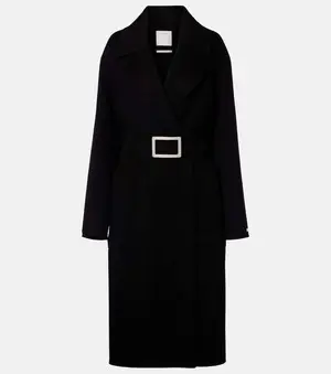 Sportmax Belted Virgin Wool Wrap Coat