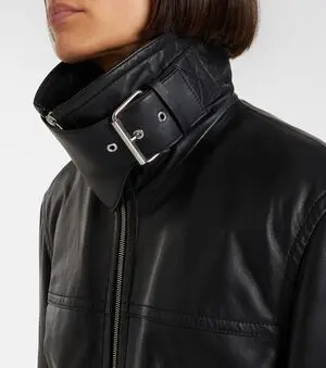 Sportmax Oversized Leather Jacket