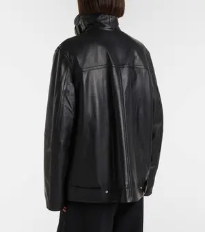Sportmax Oversized Leather Jacket
