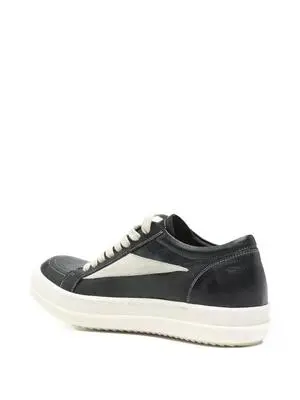 Rick Owens Low-top Leather Sneakers - Black
