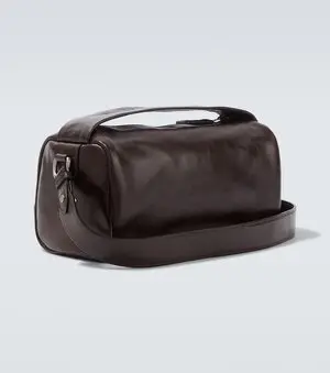 Prada Leather Tote Bag - Brown