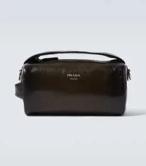 Prada Leather Tote Bag - Green