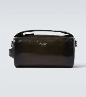 Prada Leather Tote Bag - Green