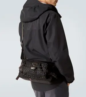 Prada Speedrock Re-nylon Shoulder Bag - Black