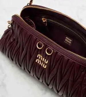 Miu Miu Matelassé Leather Clutch