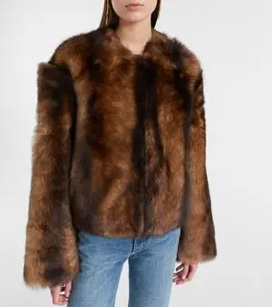 NILI LOTAN Elan Shearling Jacket - Brown