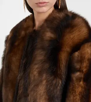 NILI LOTAN Elan Shearling Jacket - Brown
