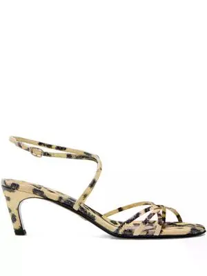 Proenza Schouler Uma Embossed-python Sandals - Neutrals