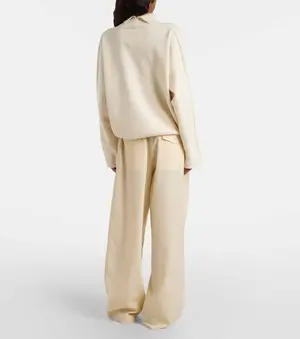 JIL SANDER Wool Wide-leg Trousers