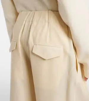 JIL SANDER Wool Wide-leg Trousers