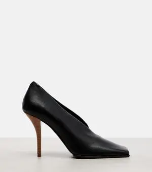 Alaïa 90 Leather Pumps - Black