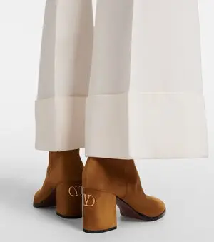 Valentino Garavani Fawcette 75 Suede Ankle Boots