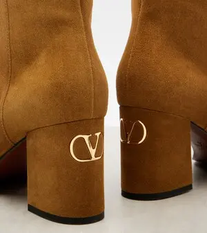 Valentino Garavani Fawcette 75 Suede Ankle Boots