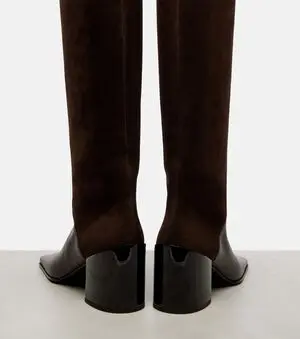 Alaïa 55 Leather Knee-high Boots - Brown