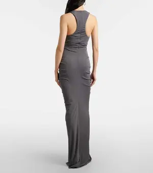 Christopher Esber Vivenda Cutout Gathered Gown - Blue