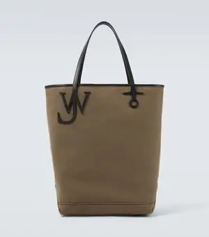 JW Anderson Anchor Tall Canvas Tote Bag - Green