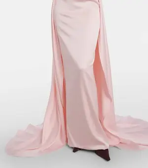 VIVIENNE WESTWOOD Nova Grace Draped Asymmetric Gown - Pink