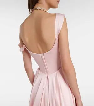 VIVIENNE WESTWOOD Nova Grace Draped Asymmetric Gown - Pink