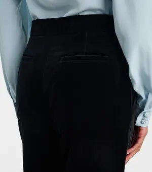 Valentino Garavani Cotton Velvet Flared Pants