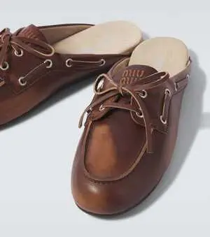 Miu Miu Leather Mules