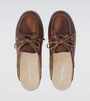 Miu Miu Leather Mules