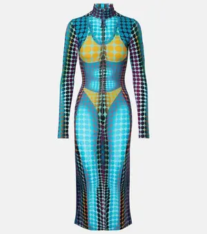 JEAN PAUL GAULTIER Printed Midi Dress