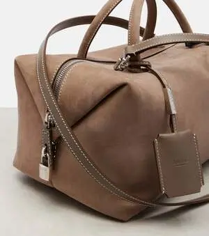 Max Mara Holdall Medium Suede Tote Bag