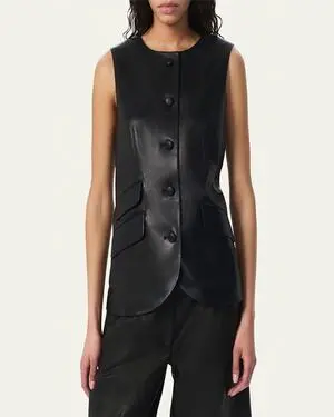 Rag & Bone Slade Leather Vest