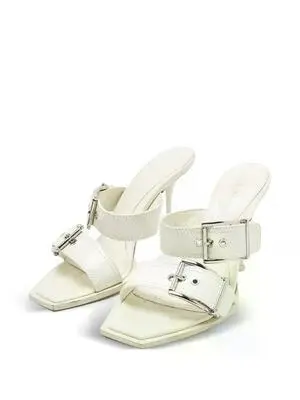 Alexander McQueen Structured Leather Sandals