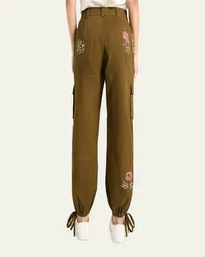 Cinq À Sept Zola Desert Rose Cargo Joggers