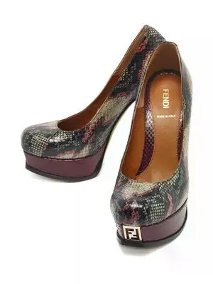 Fendi Leather Platform Pumps