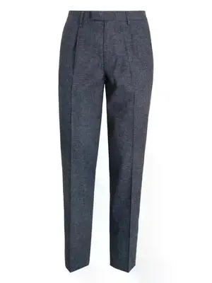 Paul Smith Pleated Straight-leg Trousers - Blue