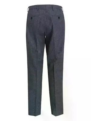 Paul Smith Pleated Straight-leg Trousers - Blue