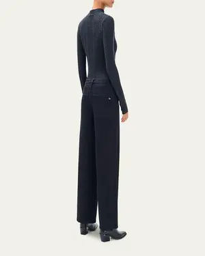 Rag & Bone Aiden Low-rise Wide Leg Jeans