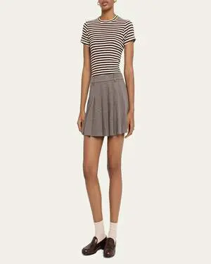 Rag & Bone Luca Stripe Rib-knit Top