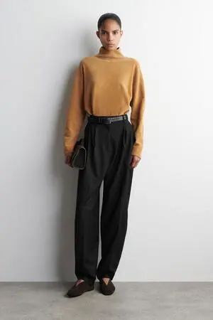 Cos Chenille Mock-neck Sweater