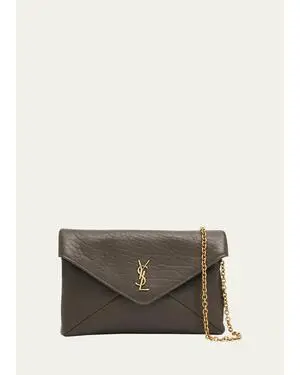 Saint Laurent Small Grain Leather Pouch Shoulder Bag