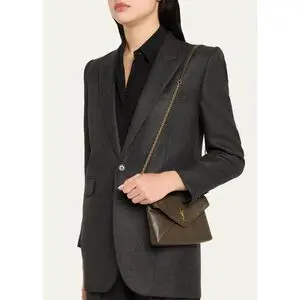 Saint Laurent Small Grain Leather Pouch Shoulder Bag
